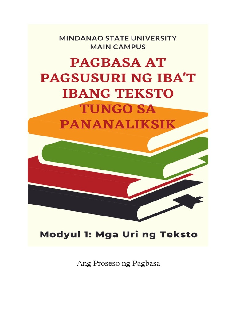 Modyul 1-ANG PROSESO NG PAGBASA 1 | PDF