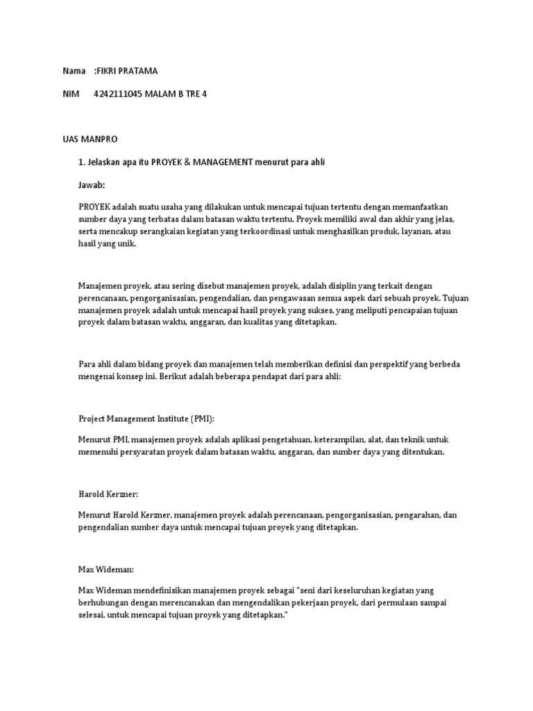 Fikri Pratama - 4242111045 - TRE 4 MB - UAS | PDF