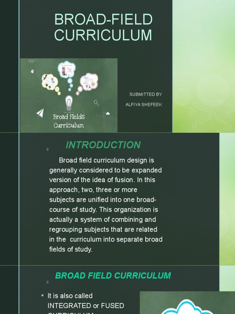 Broad Field Curriculum Guide | PDF | Curriculum | Learning