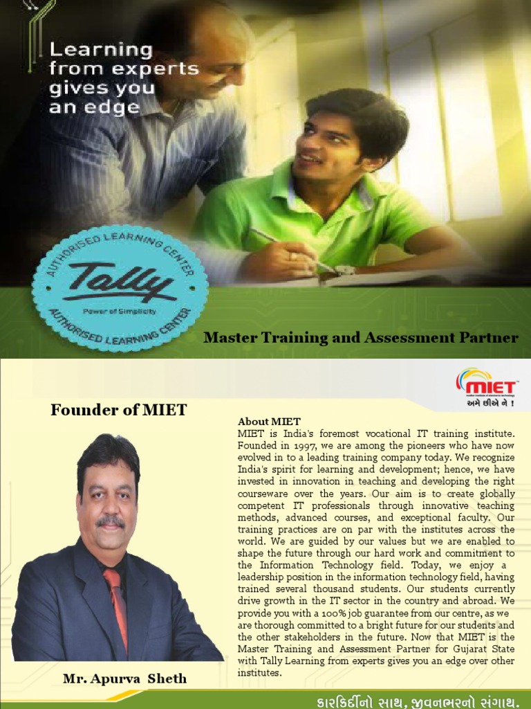 Presentation of Tally For BCom College | PDF | Taxes | Enterprise ...