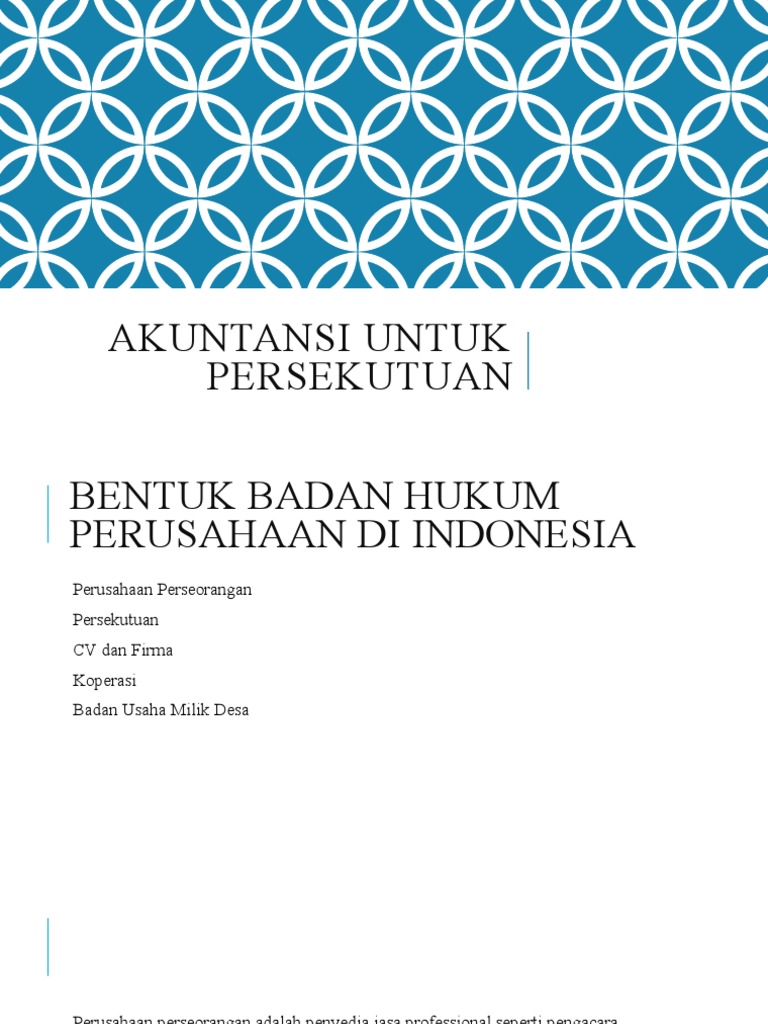 Akuntansi Persekutuan di Indonesia | PDF