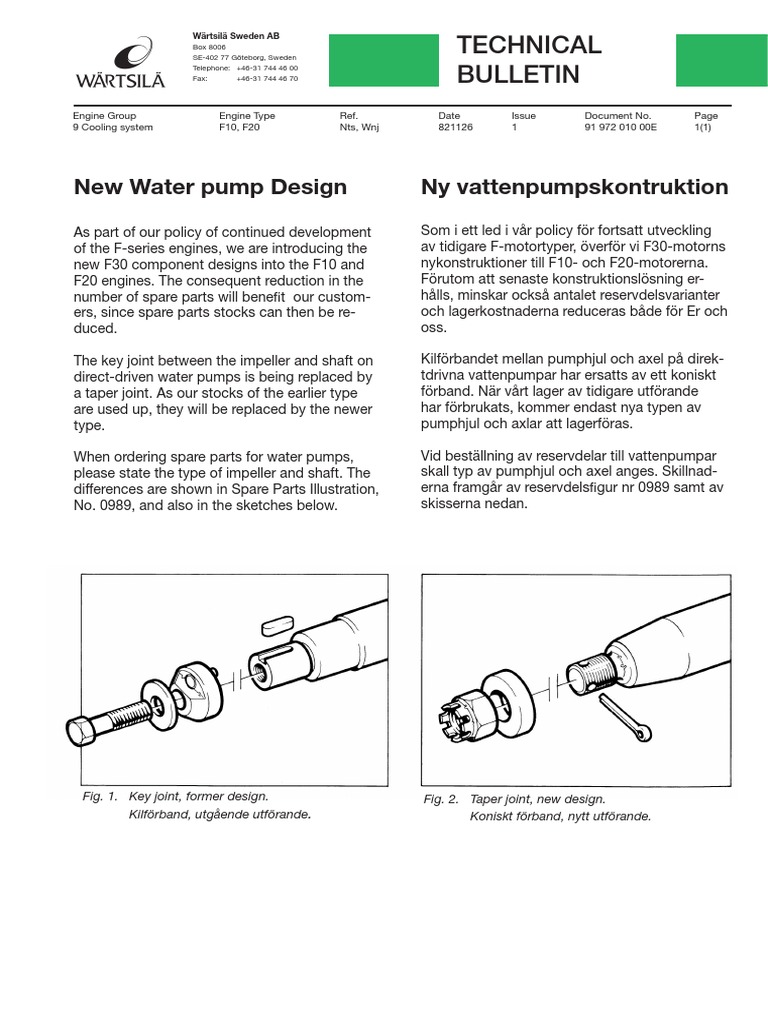 F10 New Water Pump Design | PDF
