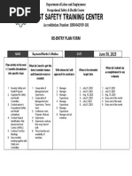 OSHE Re-Entry Action Plan Template | PDF | Personal Protective ...