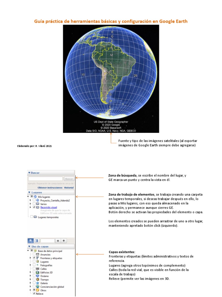 Guía de herramientas en Google Earth Pro | PDF | Informática | Software