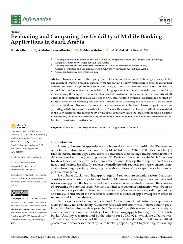 22-W-Evaluating and Comparing The Usability of Mobile Banking ... 22-W-Evaluating and Comparing The Usability of Mobile Banking ...