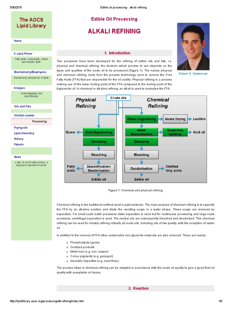 Edible Oil Processing - Alkali Refining | PDF | Pump | Oil