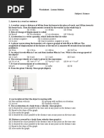 Class9 Force and Laws of Motion Numericals | PDF