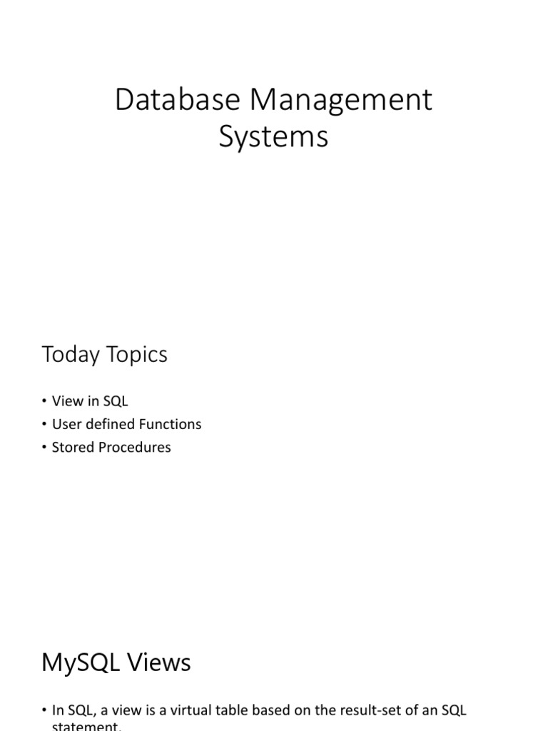 Sql Views Sp Udf Pdf Parameter Computer Programming Table Database 6332