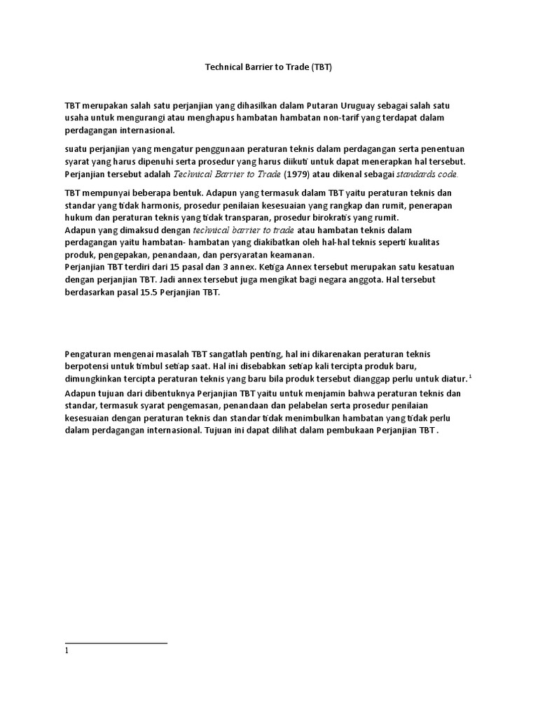 Tugas TBT | PDF