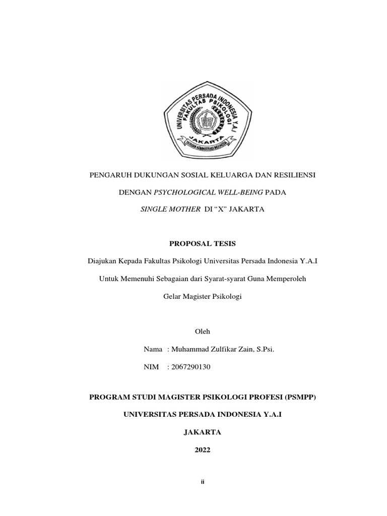PROPOSAL THESIS Fikar Kumpulin | PDF
