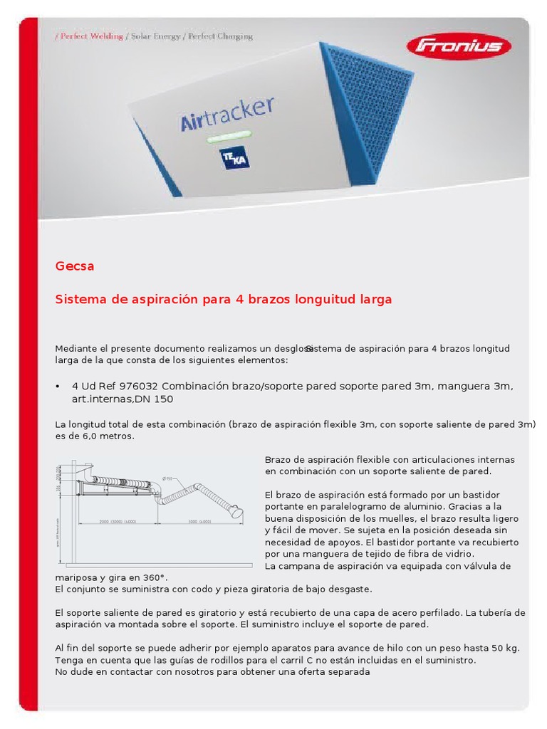 Gecsa Fitelcube 11KW Con 4 Brazos | PDF | Soldadura | Construcción