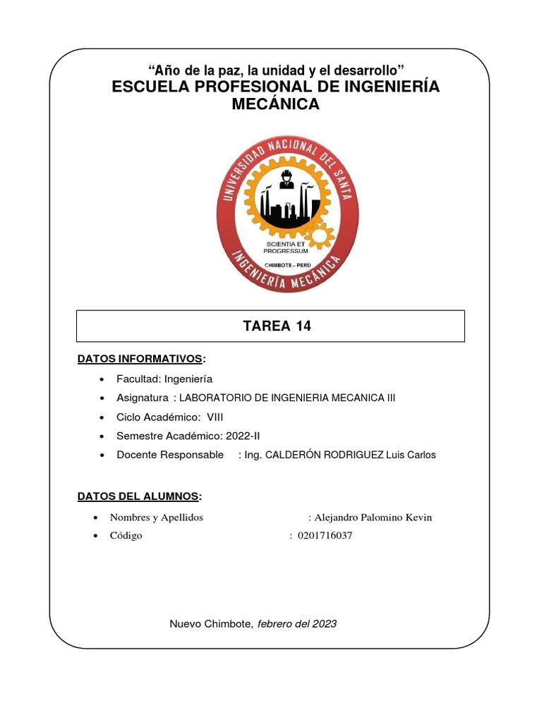 Alejandro Palomino Kevin Pedro - Tarea 14 | PDF | Vapor | Agua