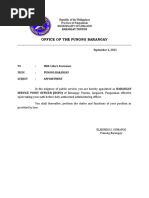 OIC Designation Memorandum Template | PDF