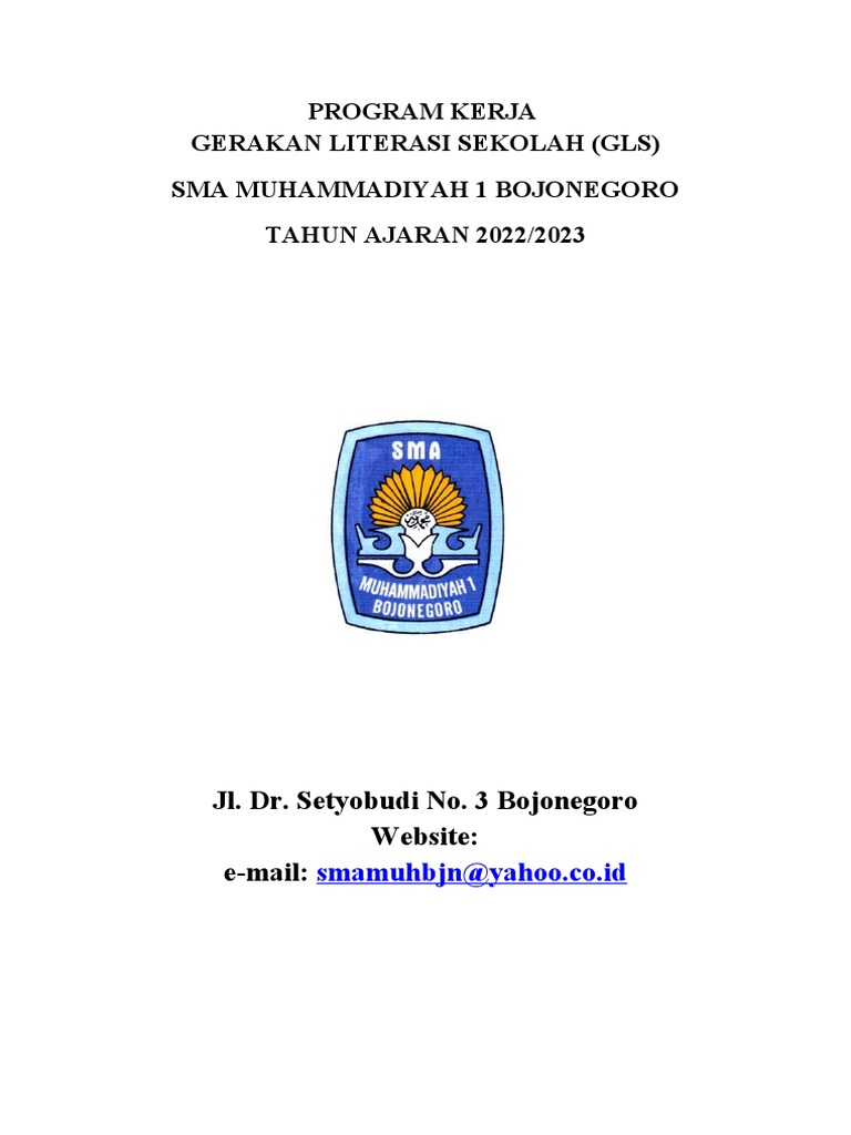 Contoh Proker GLS 2021 | PDF | Karier & Perkembangan
