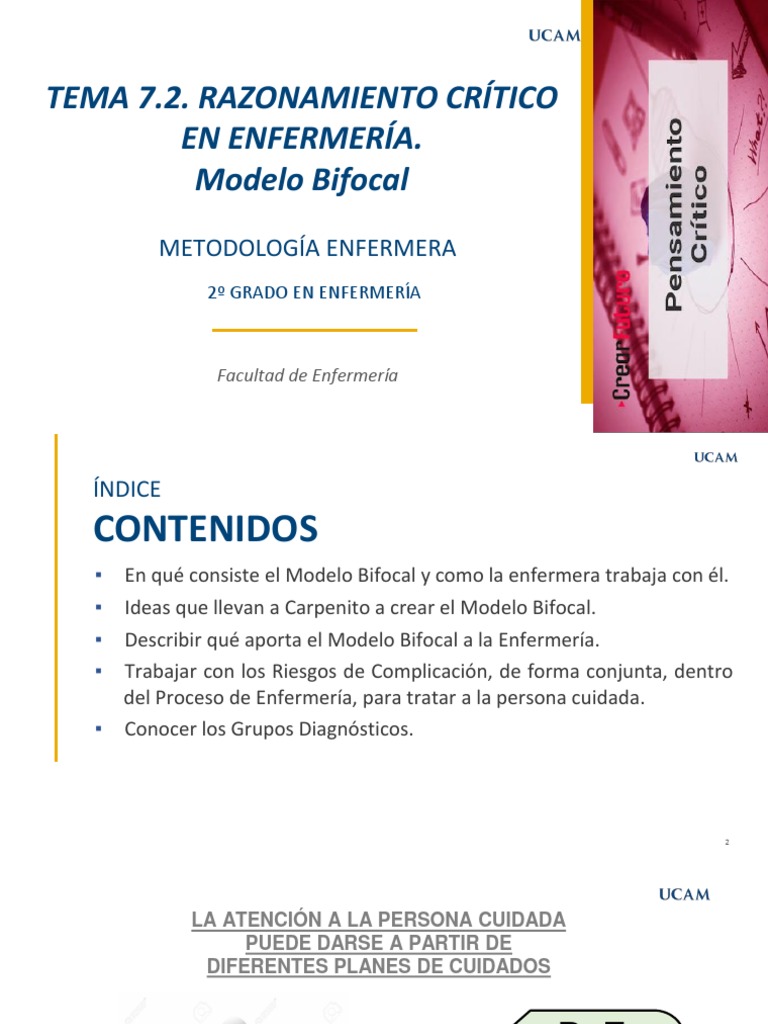 Modelo Bifocal en Enfermería: Guía Completa | PDF | Enfermería | Clínica
