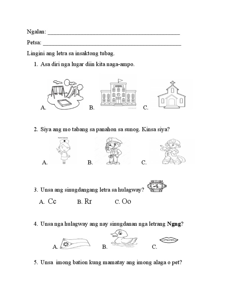 3rd Grading Test | PDF