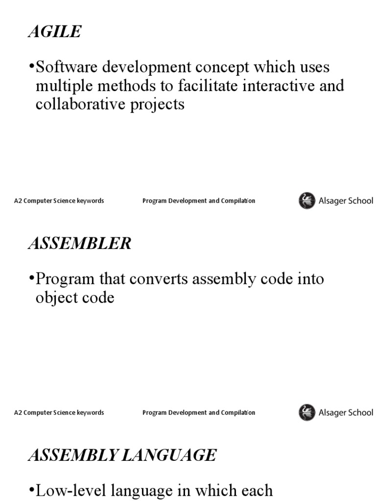 A2 Computer Science Compilation Terms | PDF | Computer Program ...