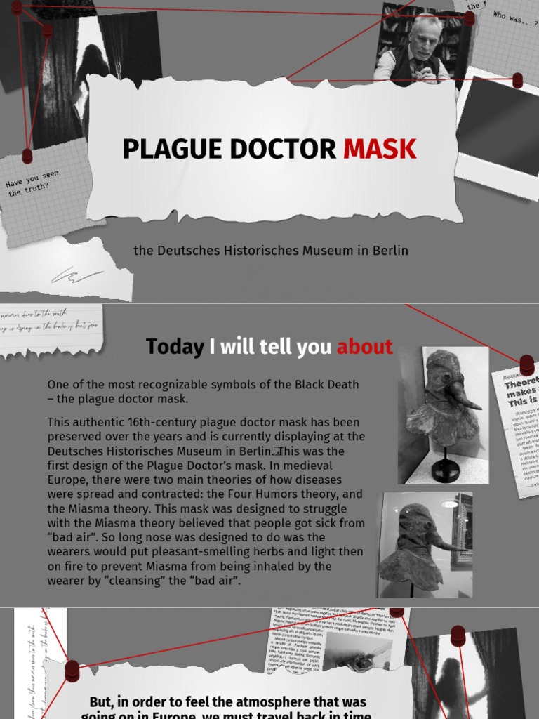 Plague Mask. English Project | PDF | Medicine | Causes Of Death
