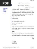 Formal Letter Format Igcse | PDF | Part Of Speech | Linguistic Morphology