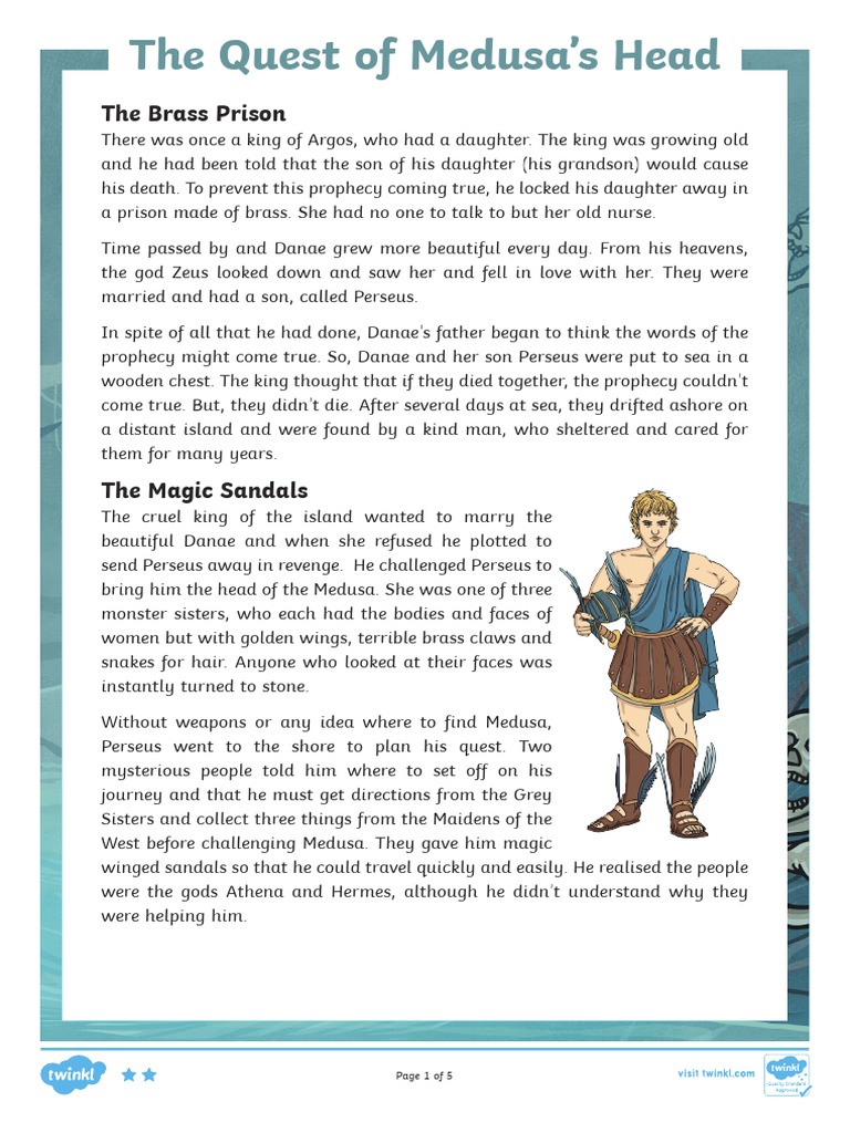 Medusa Reading Comprehension | PDF | Medusa