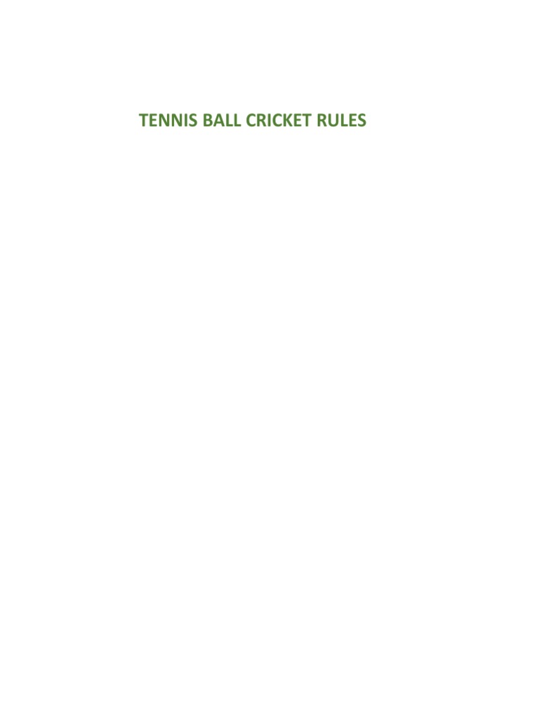 Cricket Rules | PDF | Bowling (Cricket) | Team Sports
