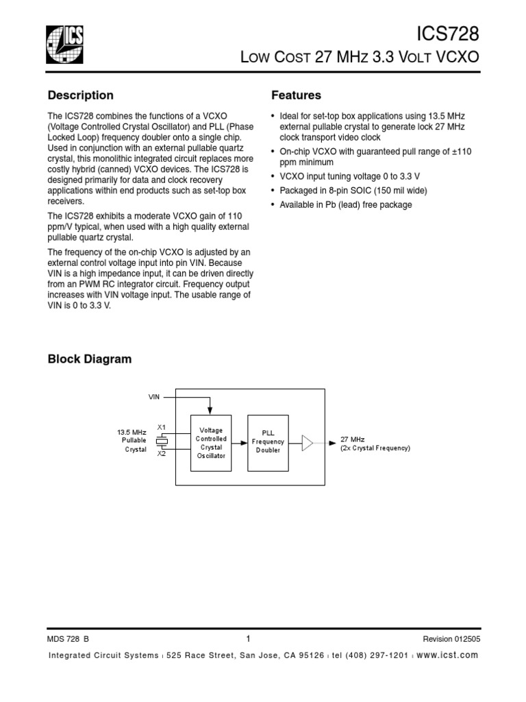 ICS728 | PDF | Capacitor | Printed Circuit Board