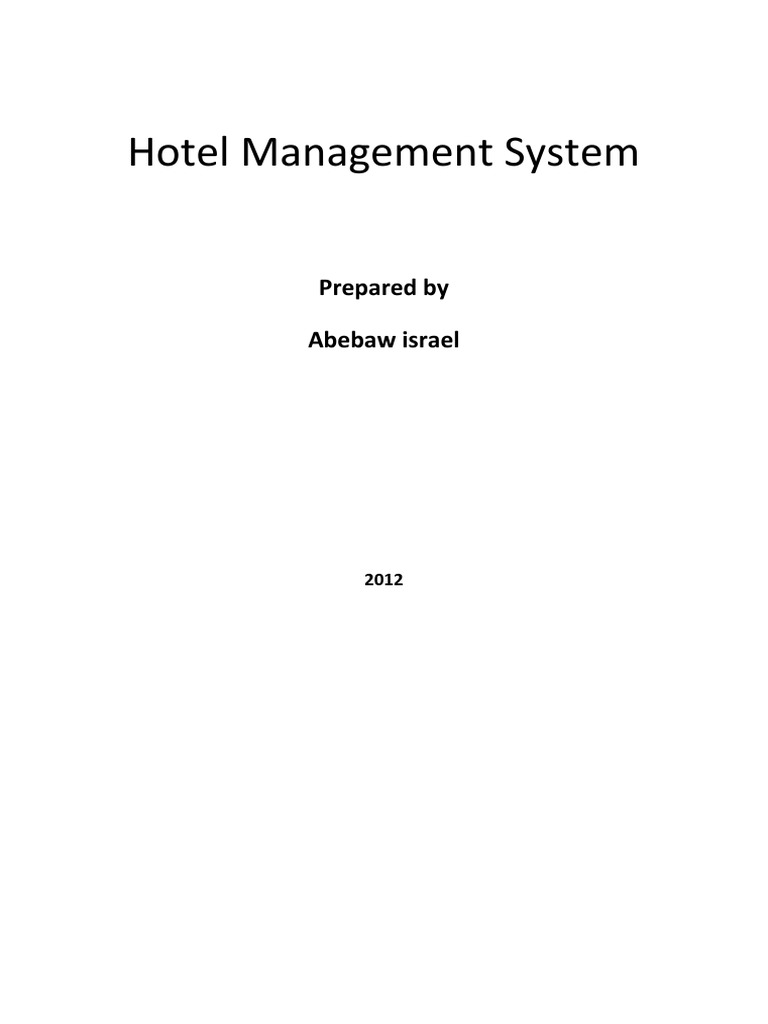Hotel Management System | PDF | Graphical User Interfaces | Password