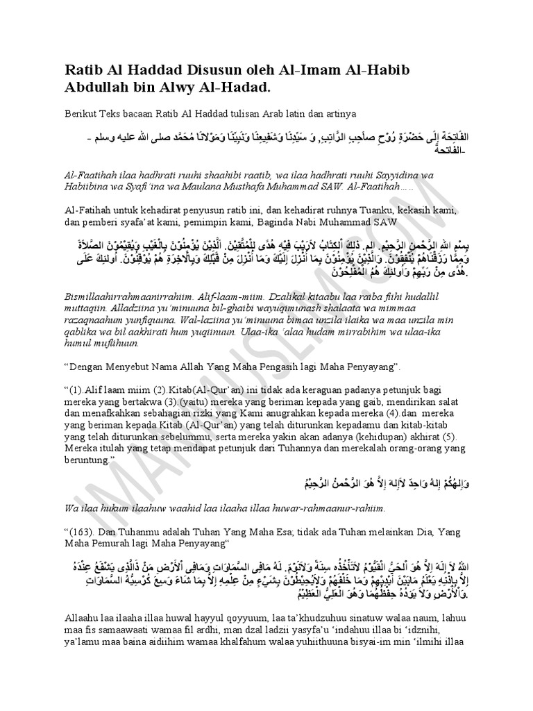 Ratib Al Haddad | PDF