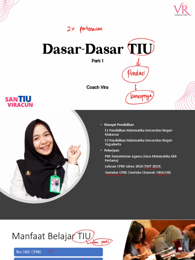 Pembahasan Pertemuan 1 - Dasar-Dasar TIU Part I | PDF