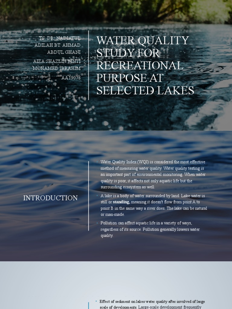 FYP Slide | PDF | Water Quality | Water