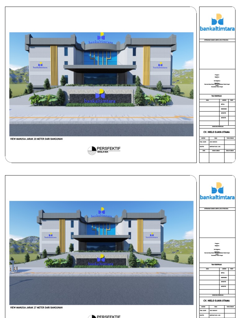 Persfektif: View Manusia Jarak 20 Meter Dari Bangunan | PDF