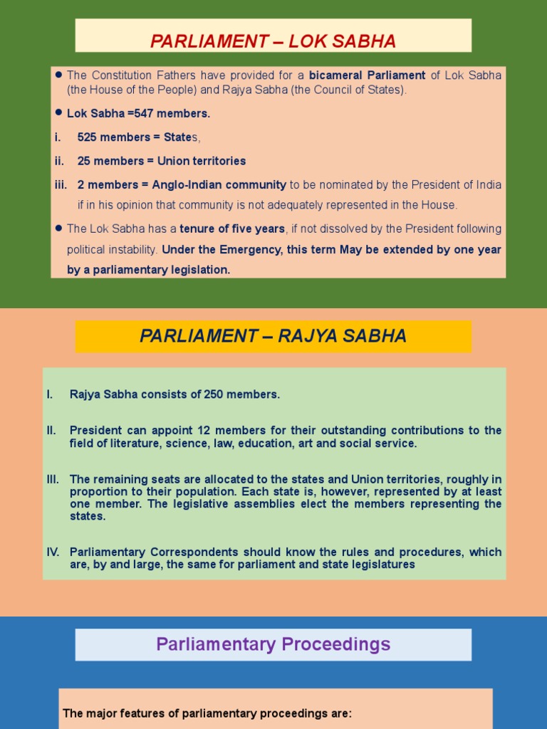 Indian Parliament | PDF | Bill (Law) | Government