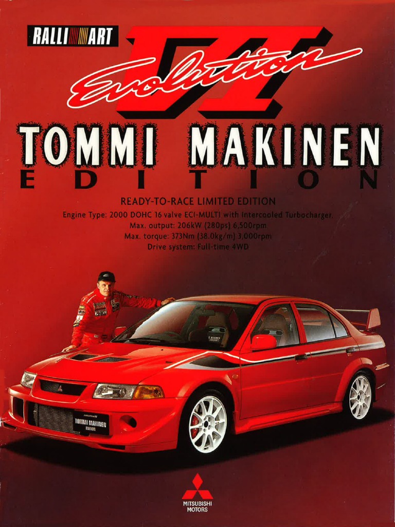Mitsubishi Lancer Evolution VI Makinen Edition 2000 AU | PDF
