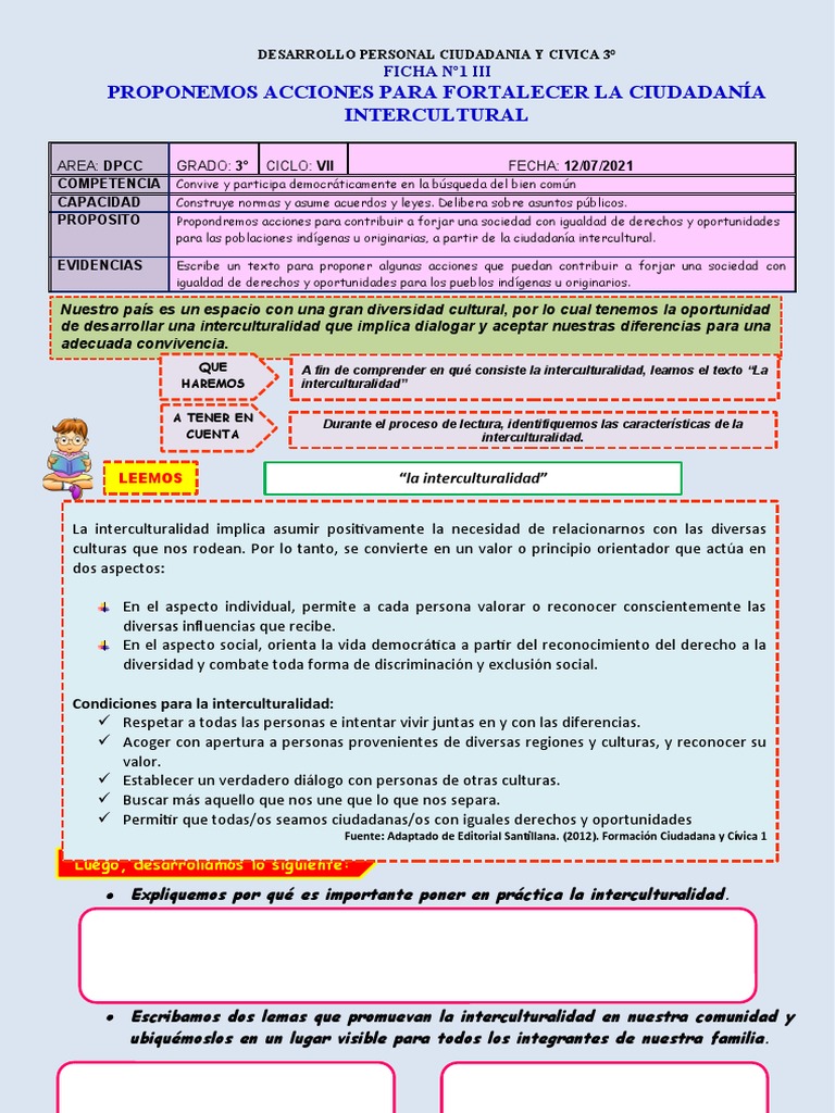 Ficha Ejemplo | PDF | Traducciones | Multiculturalismo