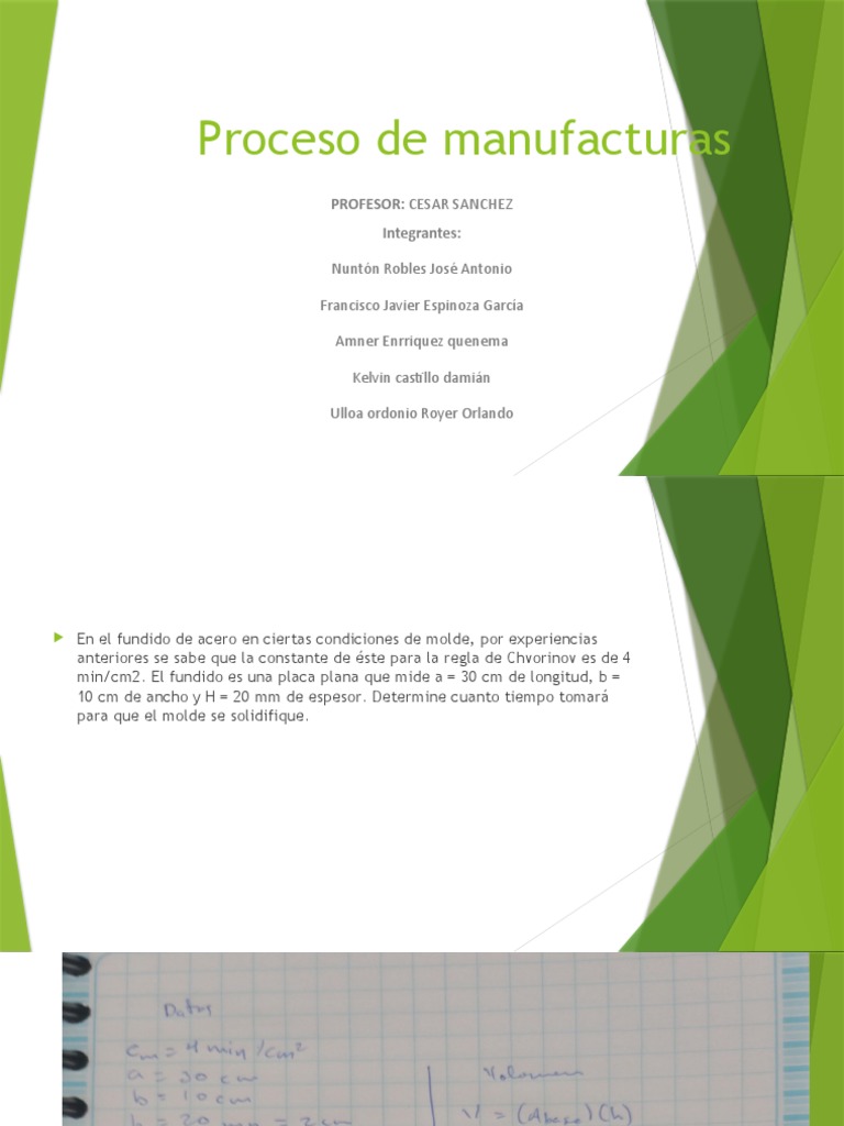 Proceso de Manufacturas-1 | PDF