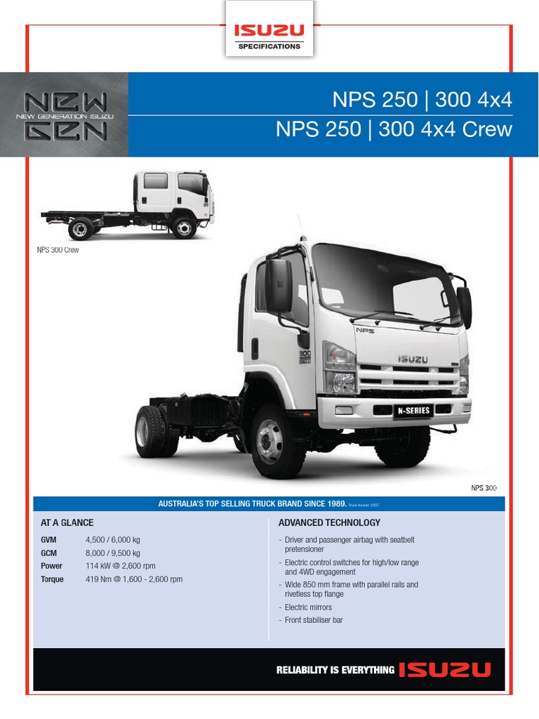 Nps 250 300 Crew 4-Cyl | PDF | Diesel Engine | Horsepower