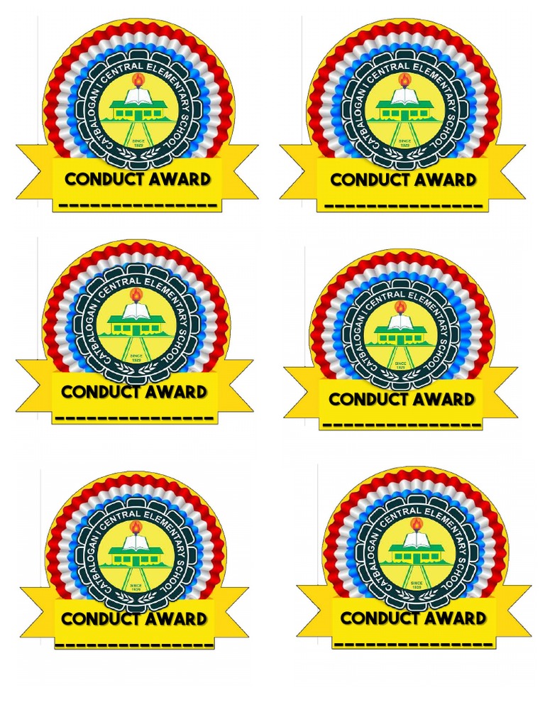 Special Awards Ribbon Conduct Award | PDF