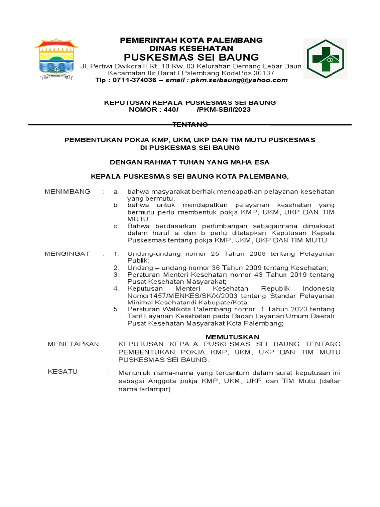 1.2.1.2.2.B SK Tim KMP, Ukm, Ukp | PDF