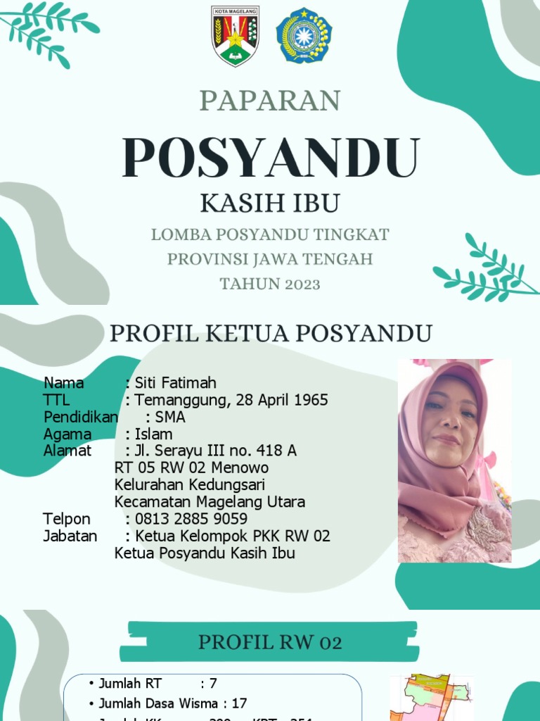 Profil Posyandu Kasih Ibu 2023 | PDF | Memasak, Makanan, & Anggur ...