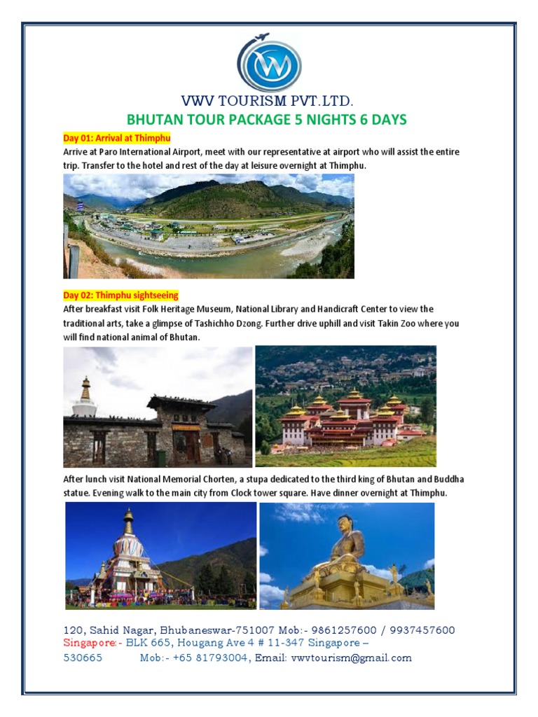 Bhutan Tour Package Pdf