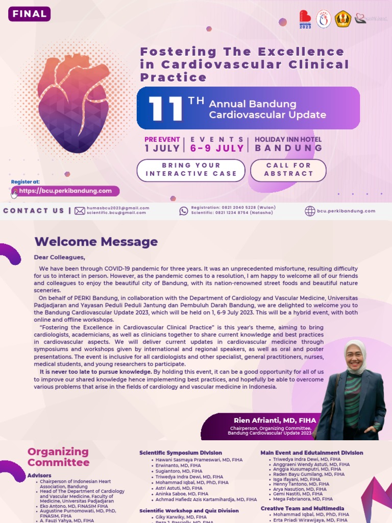 Final Announcement REV 5 200523 | PDF | Myocardial Infarction | Cardiology