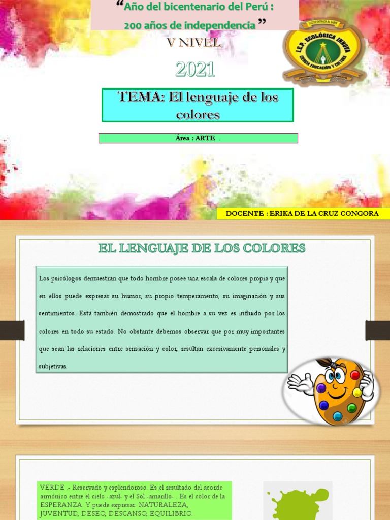 CLASE 1 (El Lenguaje de Los Colores) | PDF | Color | Amor CLASE 1 (El Lenguaje de Los Colores) | PDF | Color | Amor