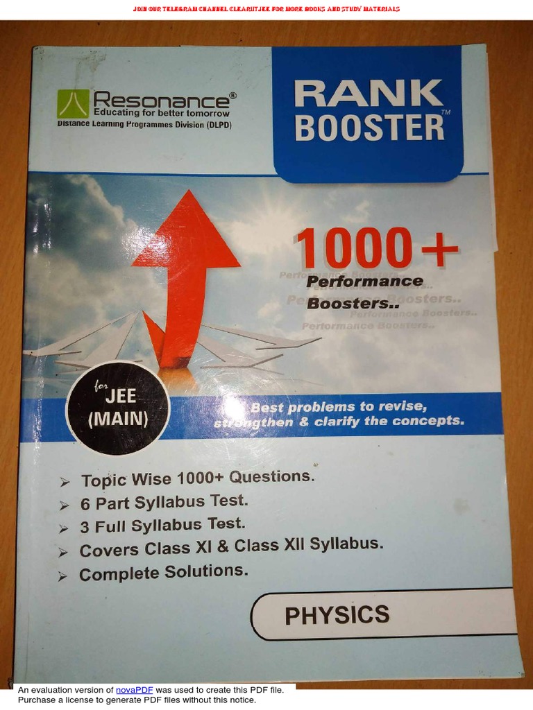 Rank Booster JEE MAIN Physics Part 1-Compressed | PDF | Software