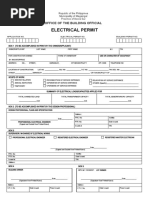 Electrical Permit DPWH | PDF