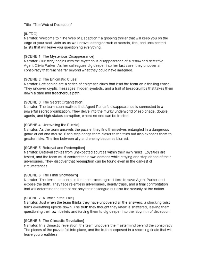 Title - The Web of Deception | PDF