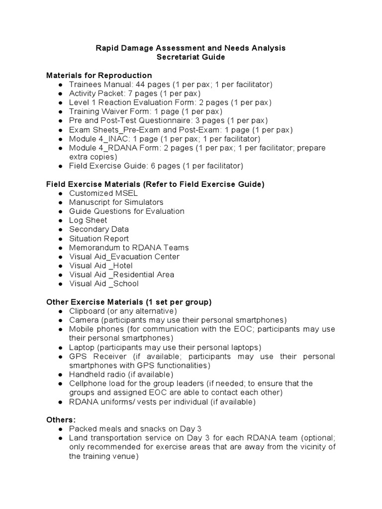 Secretariat Guide | PDF