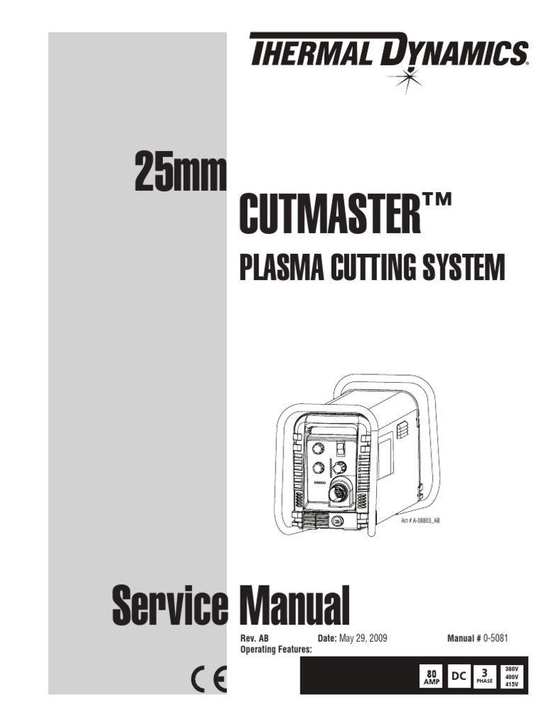 Cutmaster 25 Service Manual | PDF | Welding | Construction