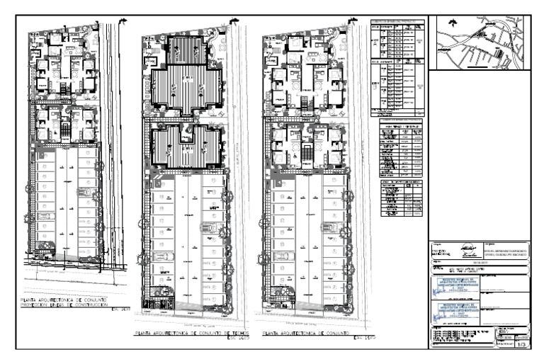 Plano Arq Conjunto Arquitectónico Cuadro de Áreas Generales | PDF