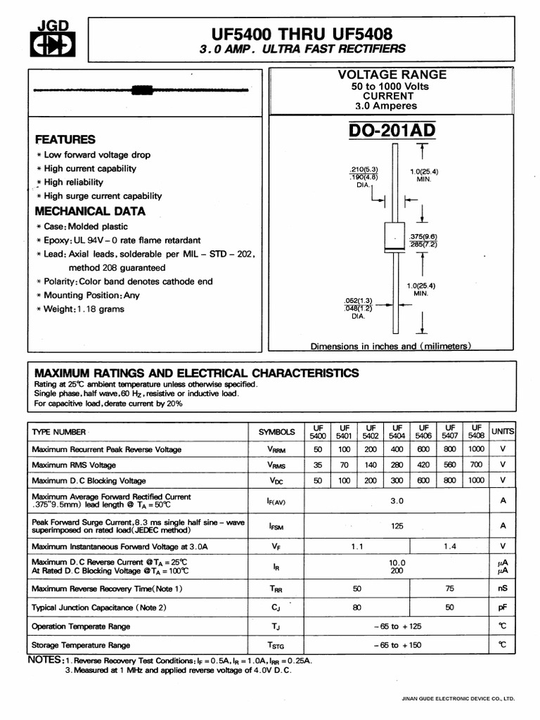 Datasheet - PDF Uf5408 | PDF