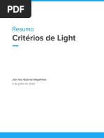 Critérios de Light para Derrame Pleural | PDF | Especialidades médicas